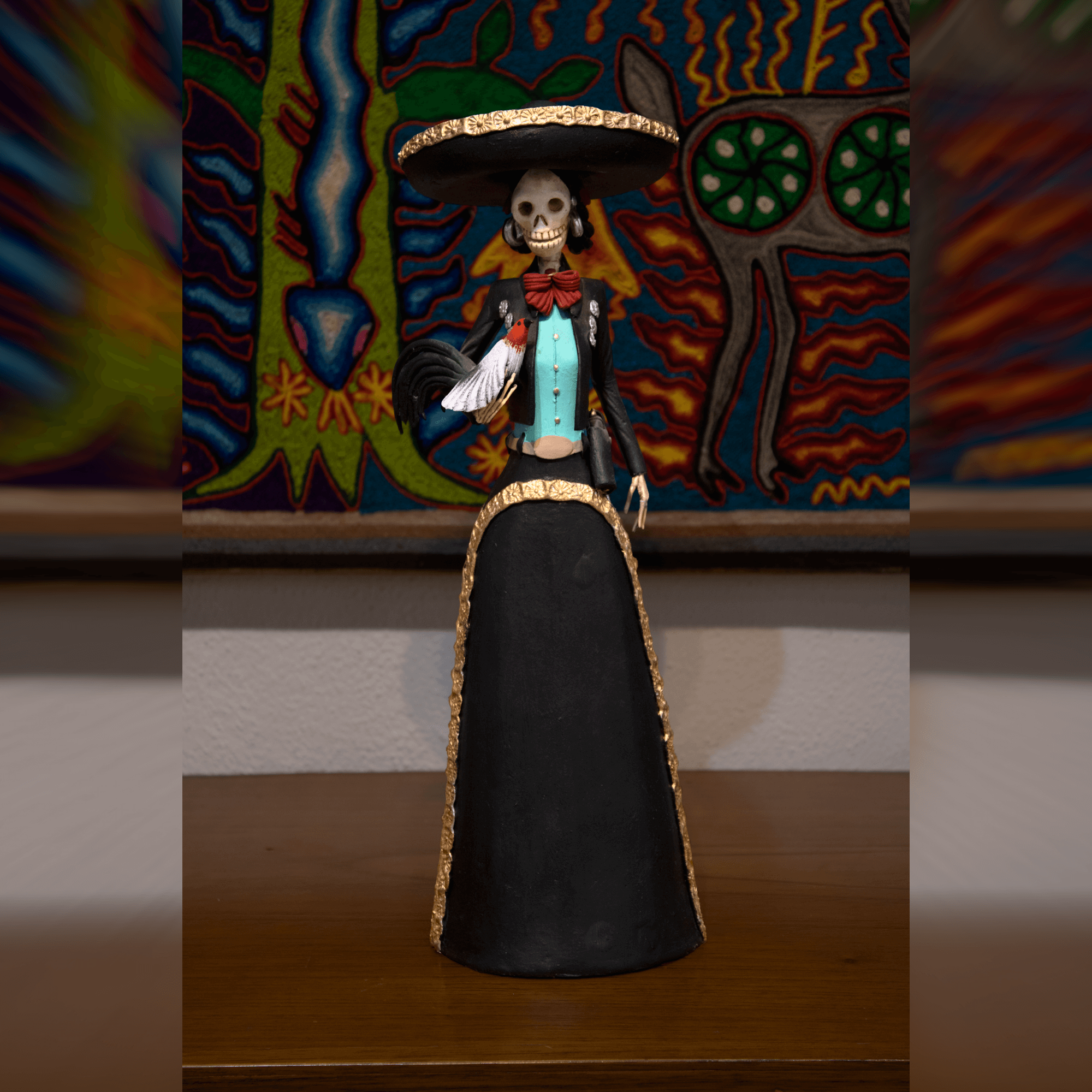 Pieza Catrina Charra | Tierra Huichol