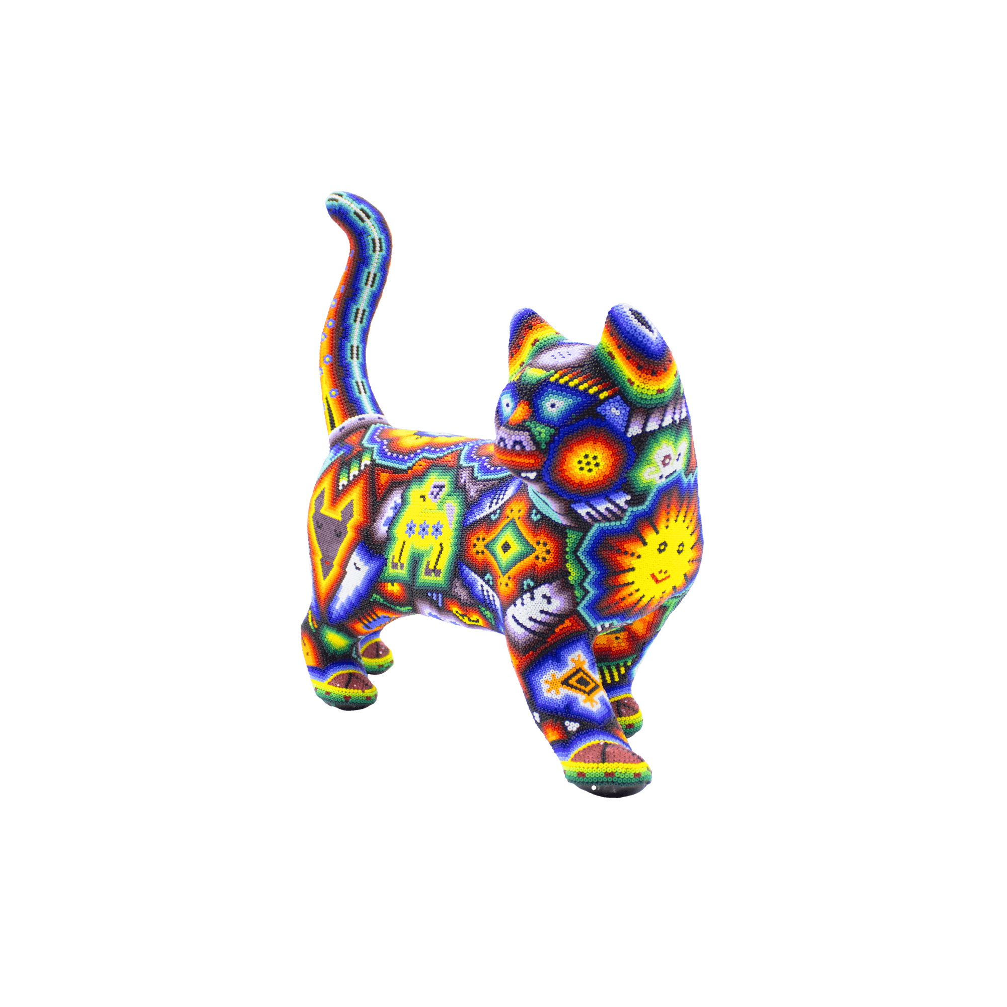Pieza Gato - Arte Huichol | Tierra Huichol